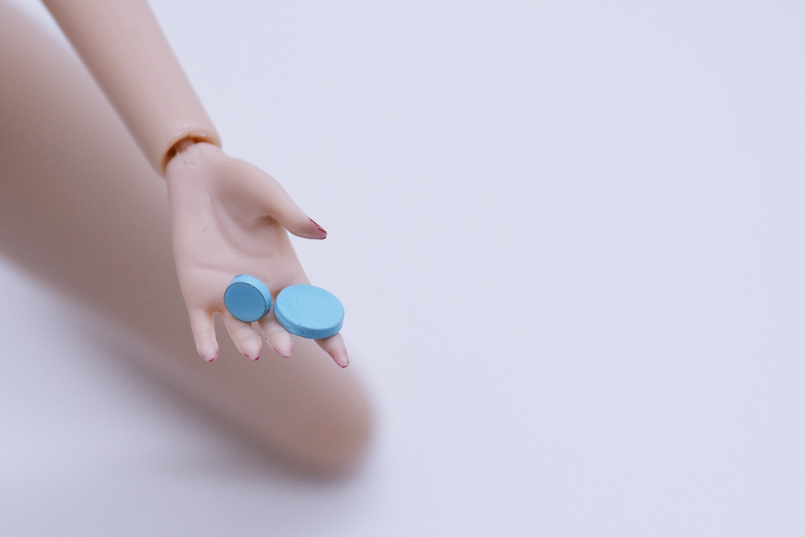 B285 Flat Surface 4mm/6mm Basic Style Shank Round Buttons Micro Mini ...