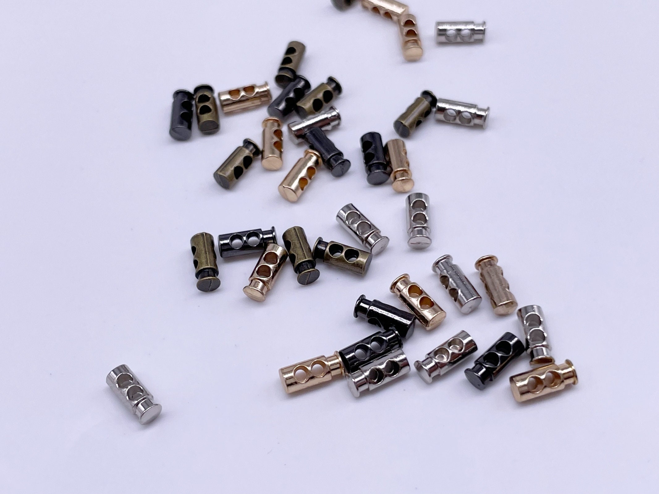 B189 Tiny 7×3mm Miniature Cord Lock Doll Sewing Craft Belt Purse Coat ...
