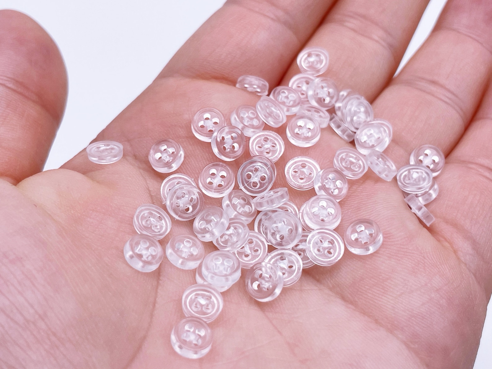 B185 6mm 4 Hole Buttons Micro Mini Buttons Tiny Buttons Doll | Etsy