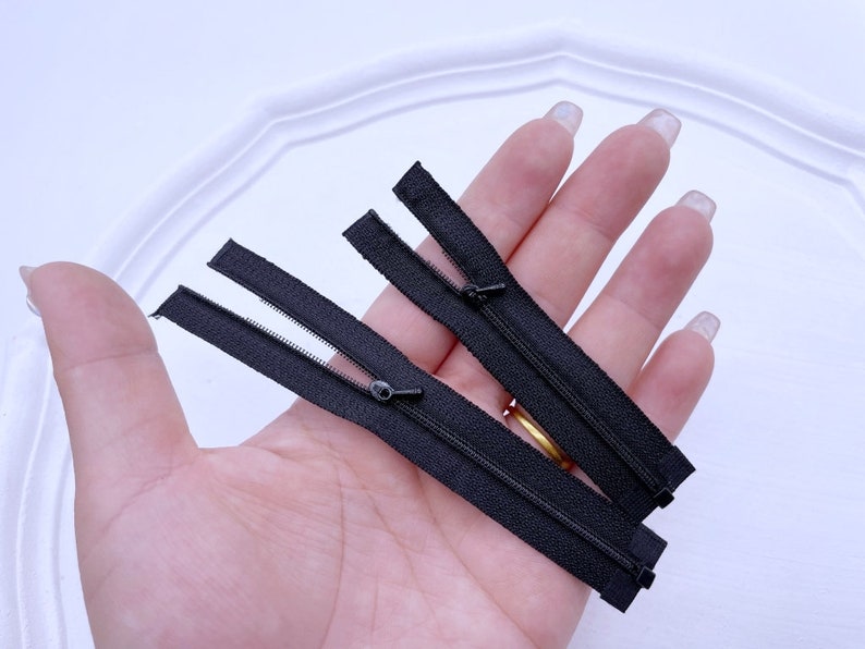 W030 Extra Slim Open End Separating Mini Zippers Doll Sewing - Etsy