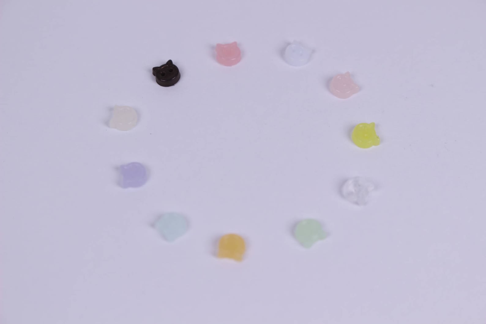 B024 Colorful 4mm Plastic Micro Mini Buttons Cat Buttons Doll - Etsy