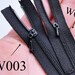 W023 Extra Small Zipper Puller 6CM Zipper Mini Tiny Super Small Zipper ...