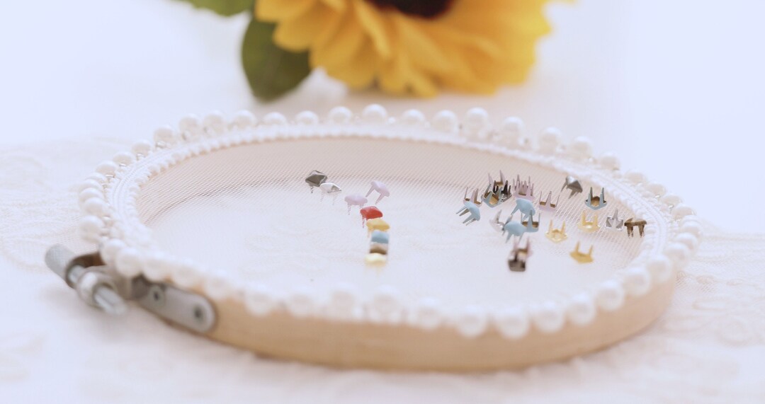 B219B Metal 4mm Mini Craft Studs Sewing Craft Doll Clothes Making ...