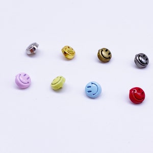 B131 Smile 5mm Little Smiley Face Emoji Shank Buttons Micro Mini ...