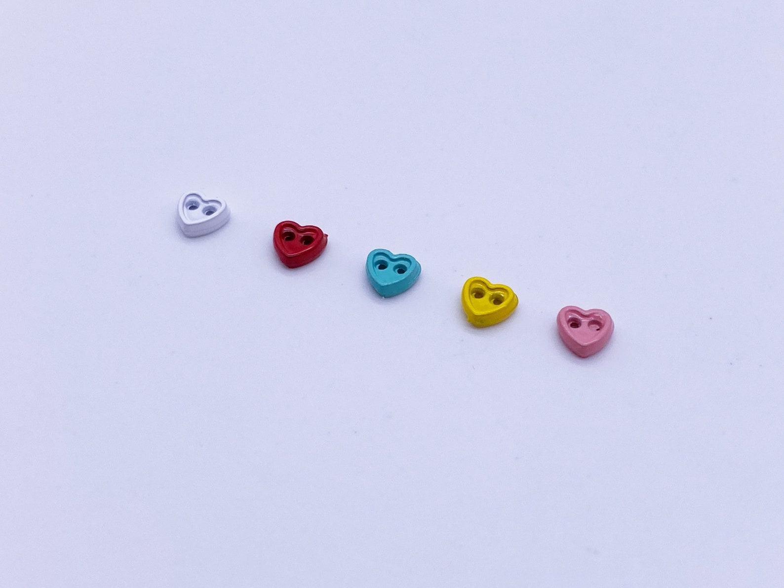 B095 4mm Heart Buttons Micro Mini Buttons Tiny Buttons Doll - Etsy