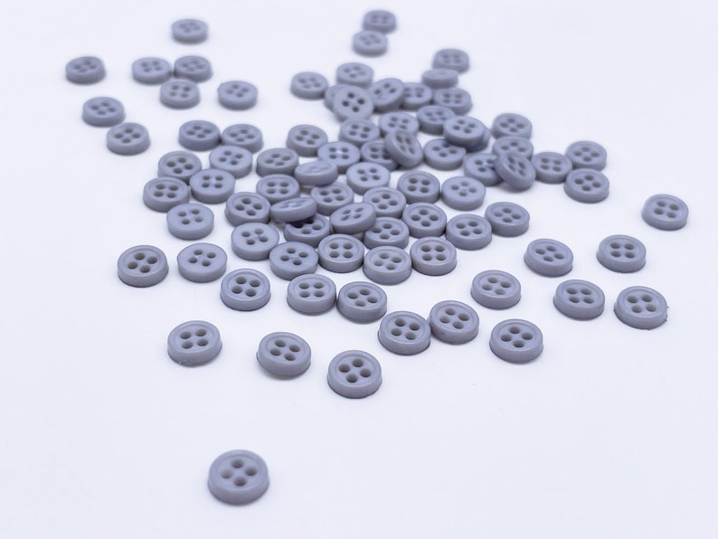 B185 6mm 4 Hole Buttons Micro Mini Buttons Tiny Buttons Doll | Etsy