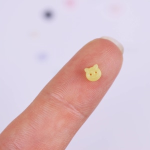 B024 Colorful 4mm Plastic Micro Mini Buttons Cat Buttons Doll Clothes ...