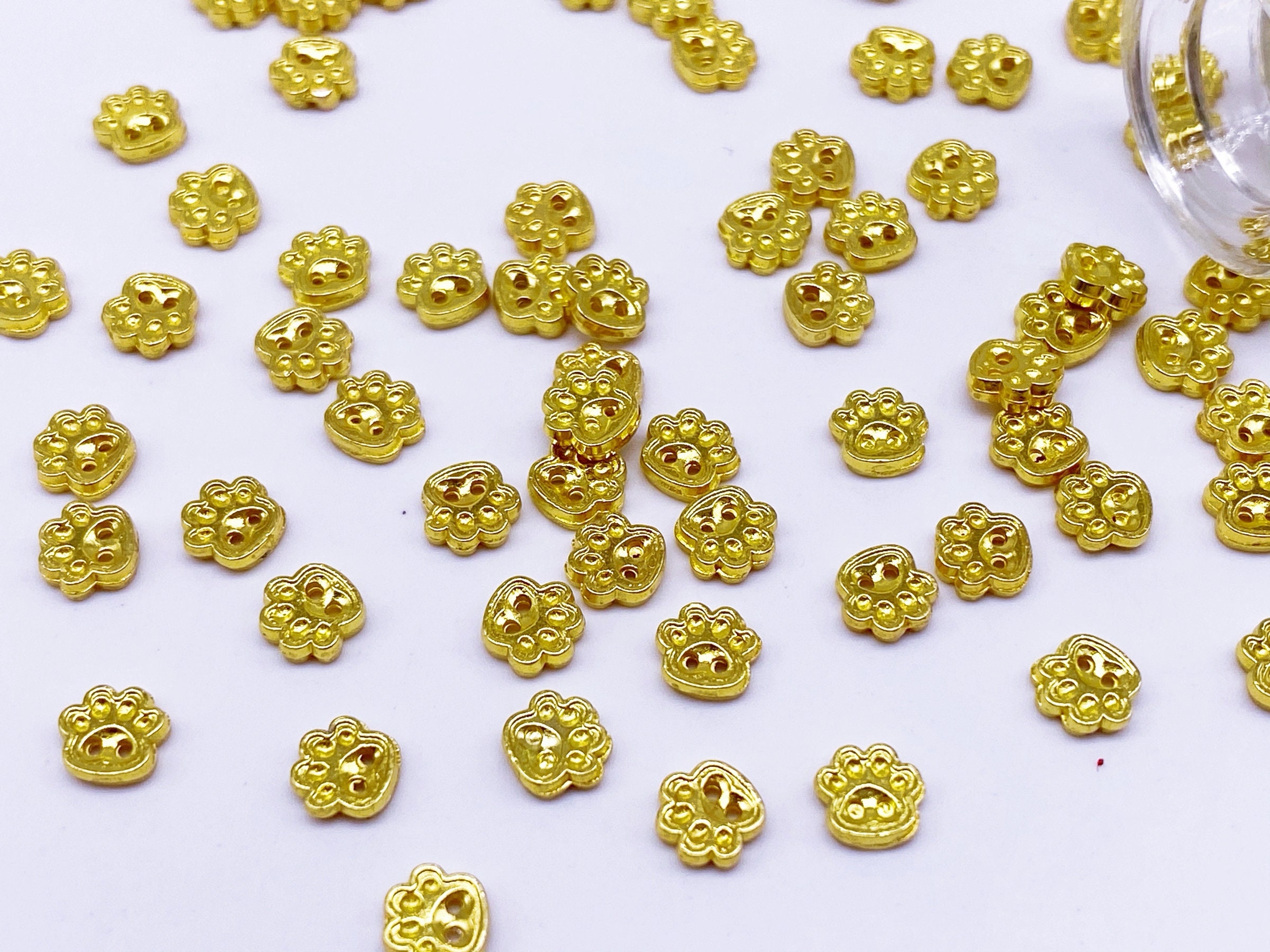 B125 Tiny Paws 5mm Micro Mini Buttons Tiny Buttons Doll Sewing | Etsy