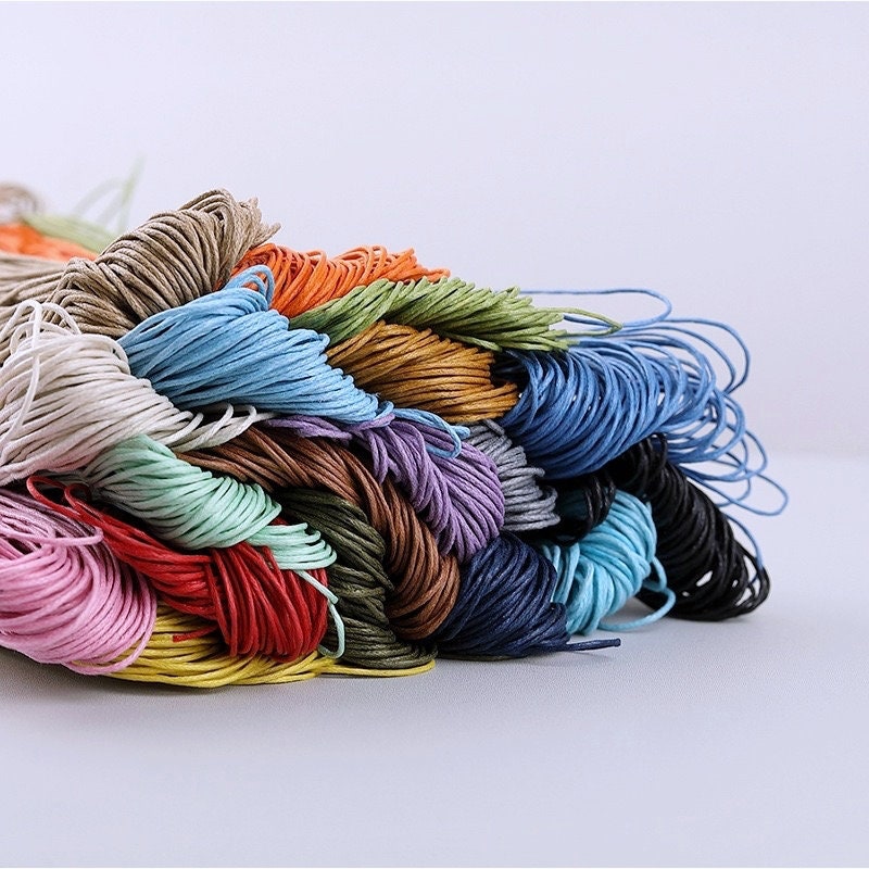 R009 Multi Colors 1mm Wax Cotton Cord Jewelry Making Stringing Sewing ...