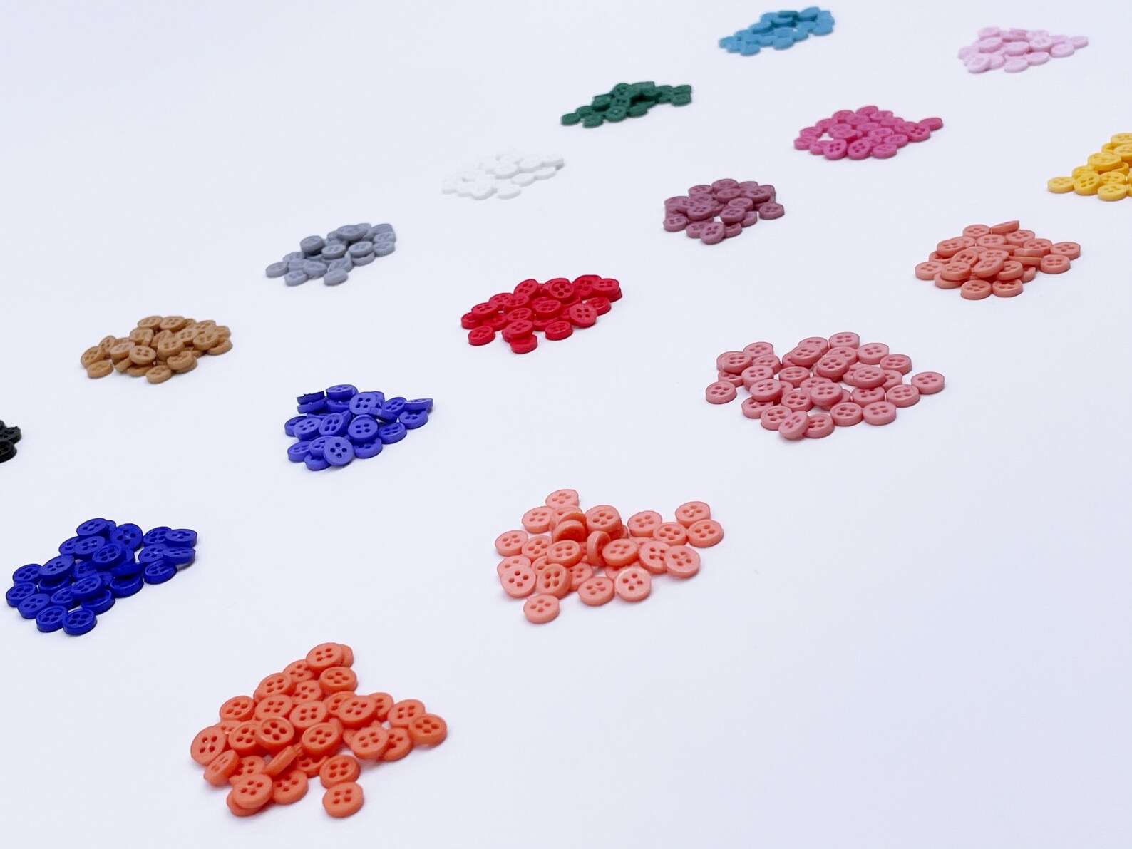 B185 6mm 4 Hole Buttons Micro Mini Buttons Tiny Buttons Doll | Etsy