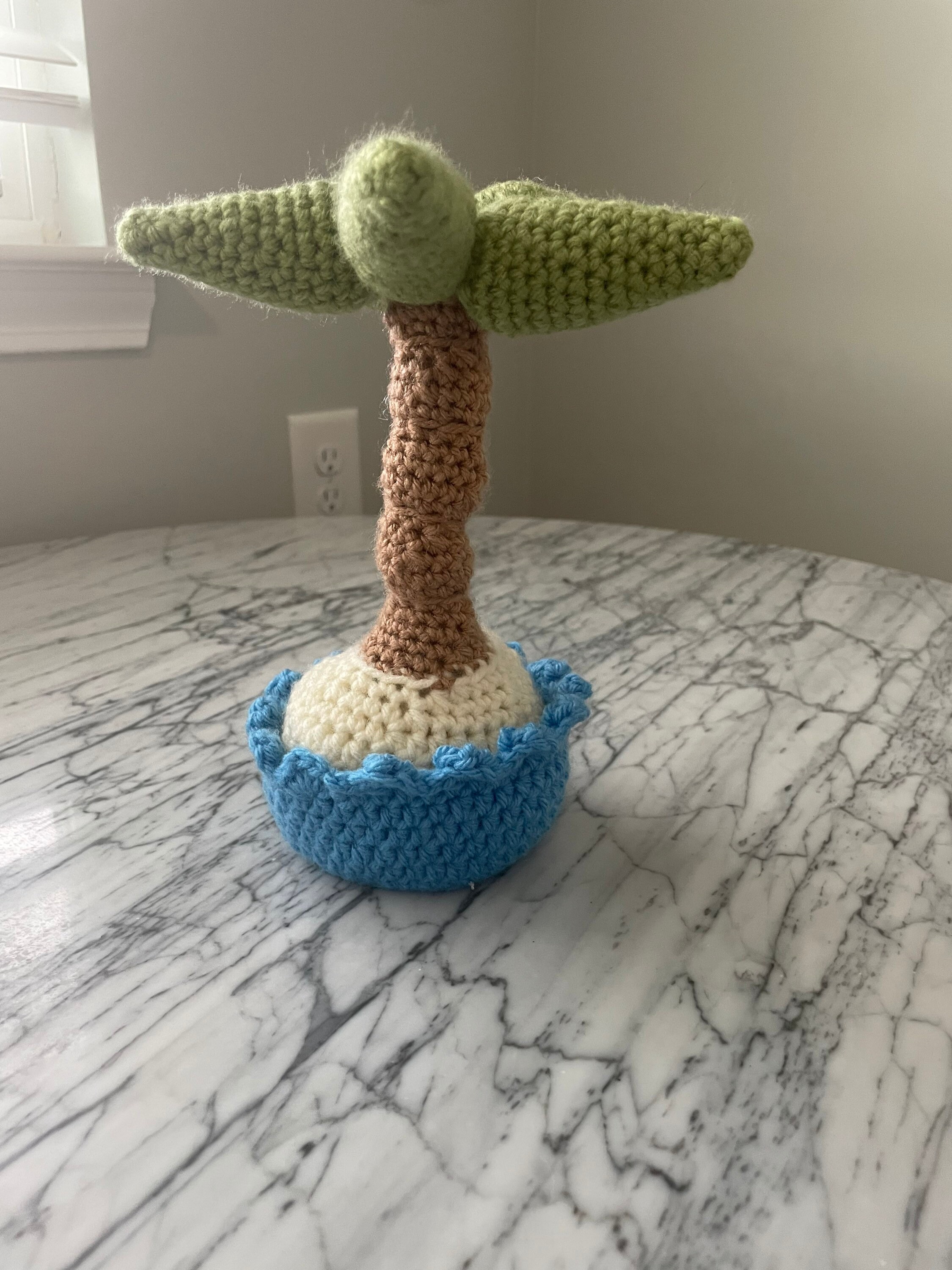Crochet Palm Tree, Crochet Plant, Palm Tree Decor, Crochet Potted Plant ...
