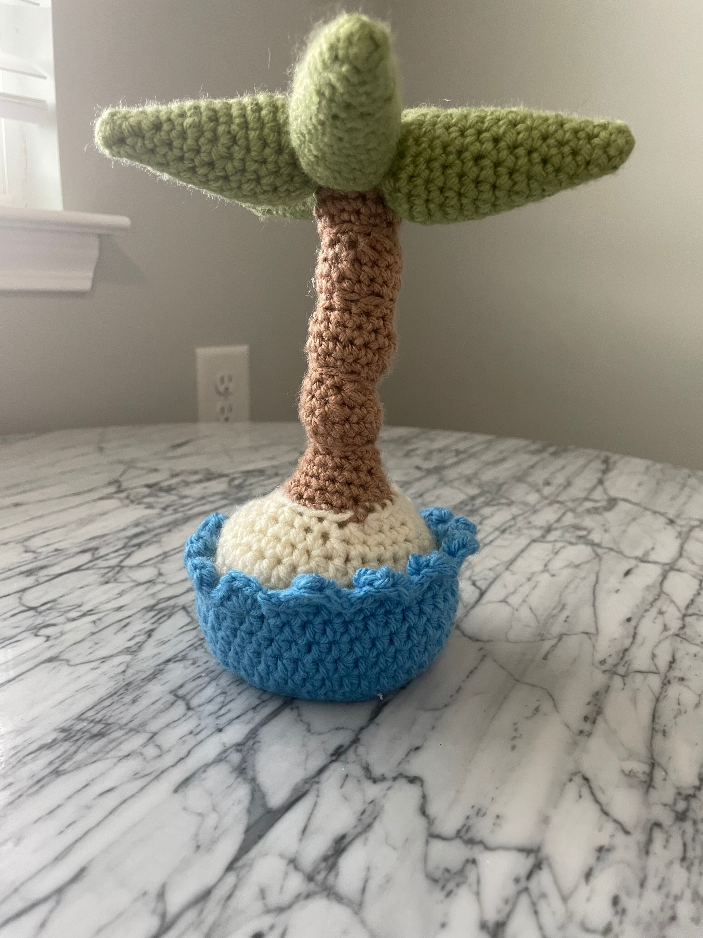 Crochet Palm Tree, Crochet Plant, Palm Tree Decor, Crochet Potted Plant ...