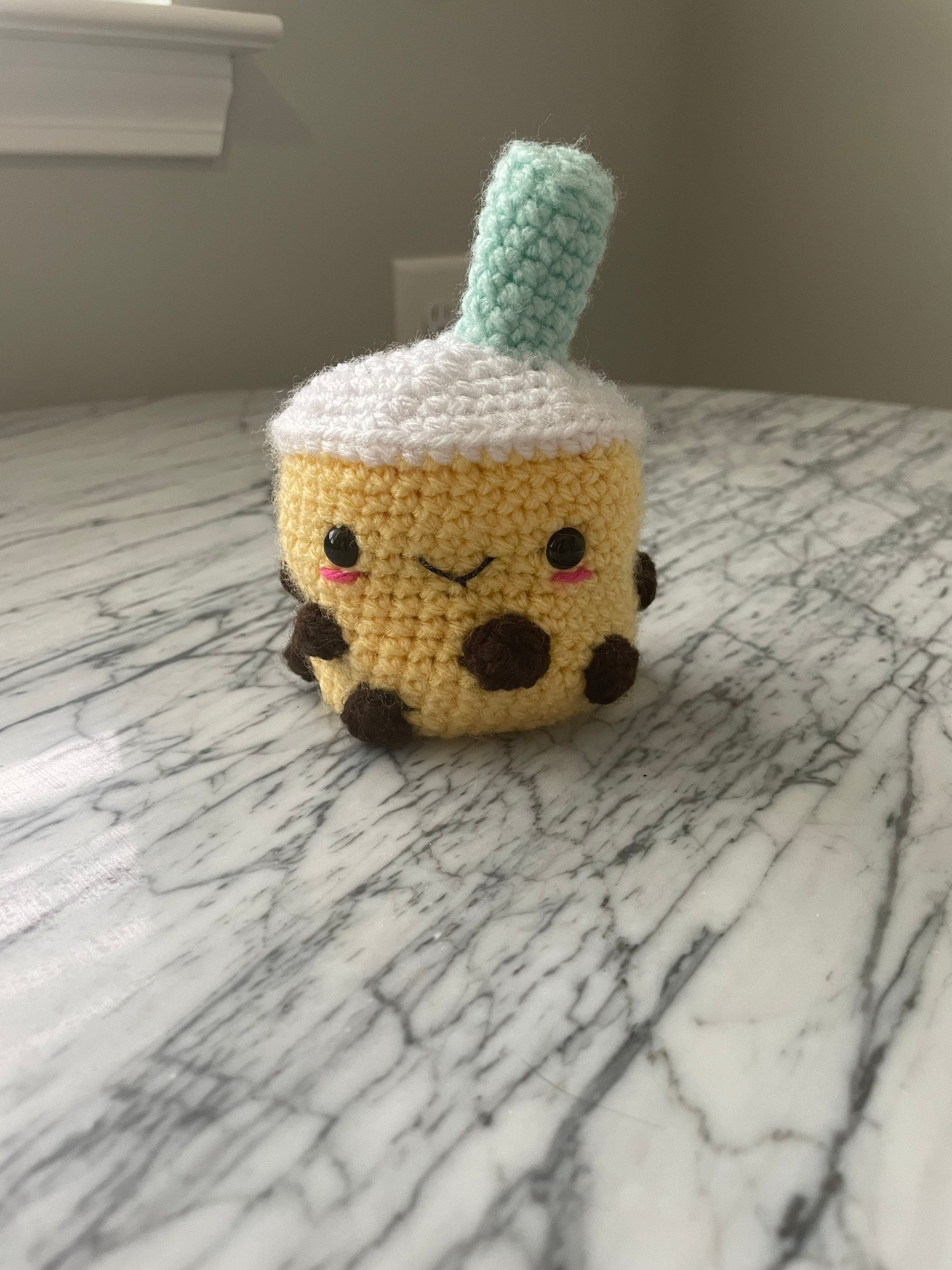 Reversible Crochet Boba Tea, Crochet Boba Tea, Crochet Bubble Tea ...
