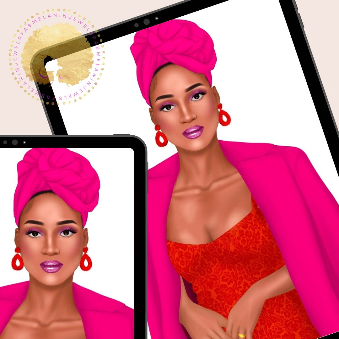 Diva 18 | Diva Head Canvas | Diva Head Wreath | Black Woman Art Print ...