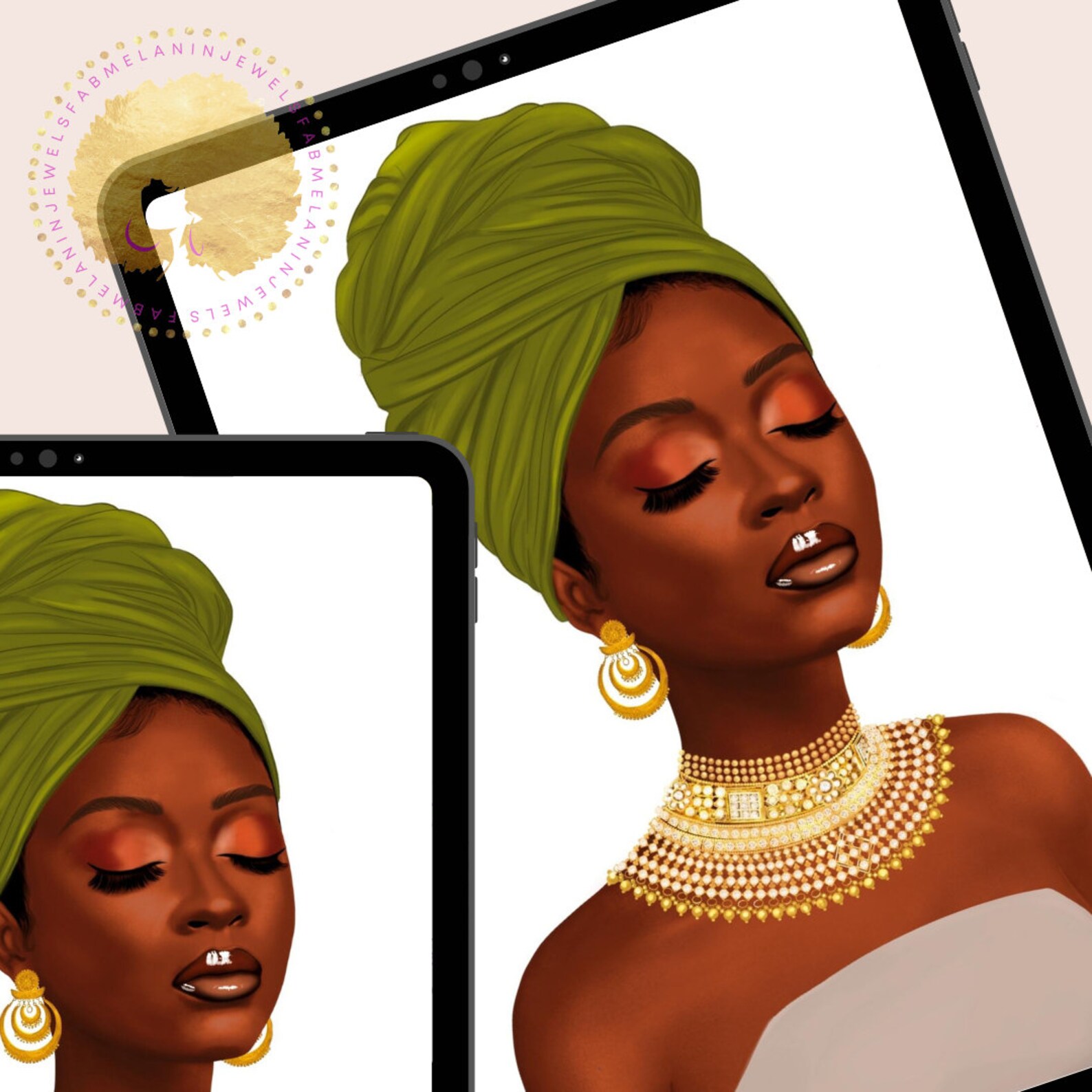 Diva 21 Diva Head Canvas Diva Head Wreath Black Woman - Etsy