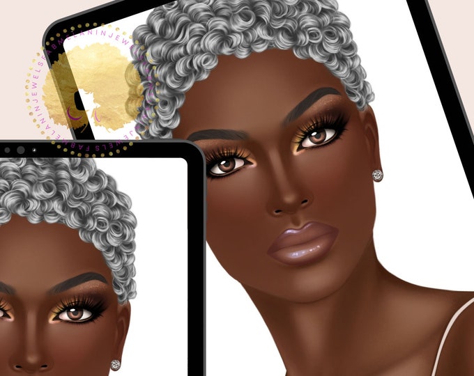 Diva 76 | Diva Head Canvas | Diva Head Wreath | Black Woman Art Print ...