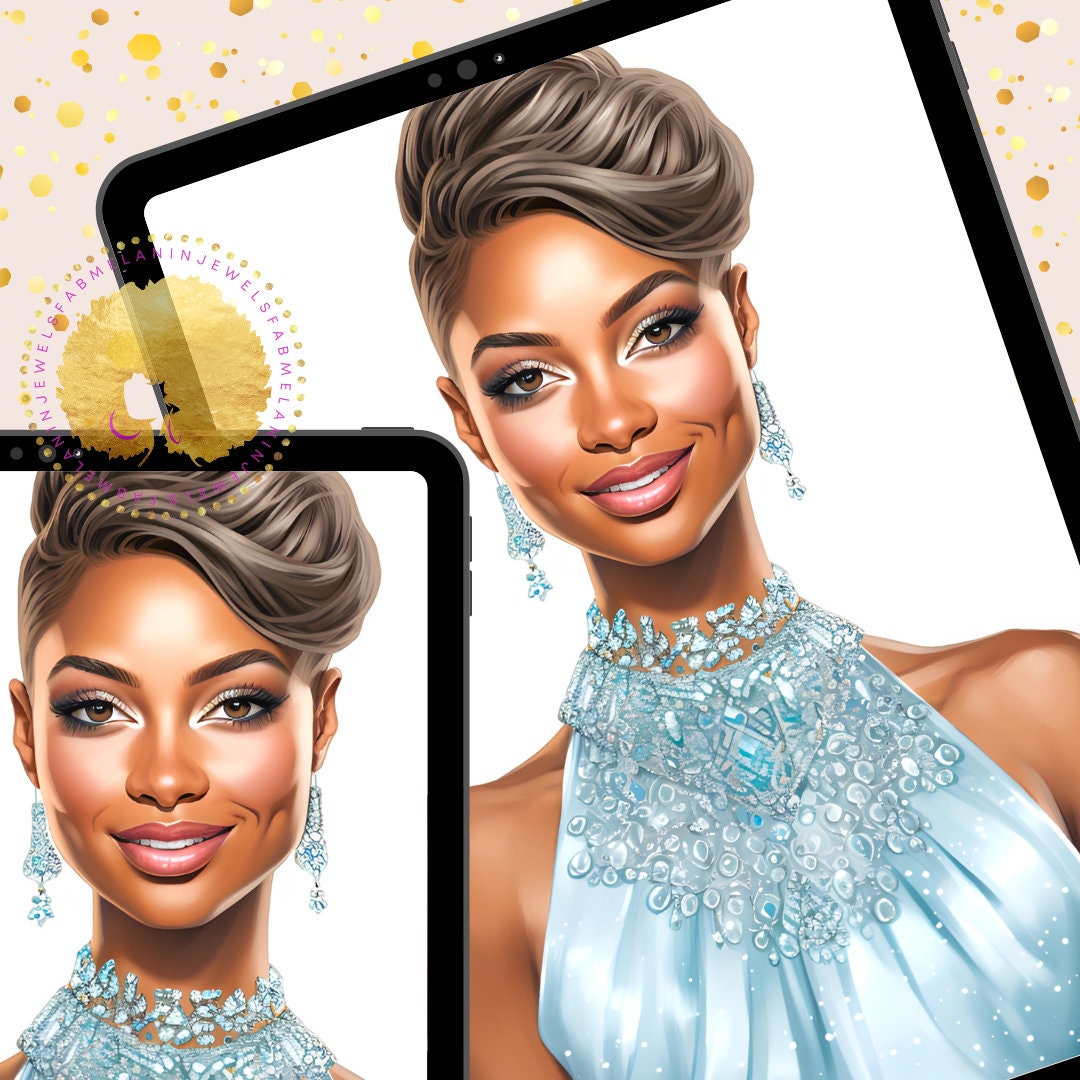 Diva 98 | Diva Head Canvas | Diva Head Wreath | Black Woman Art Print ...