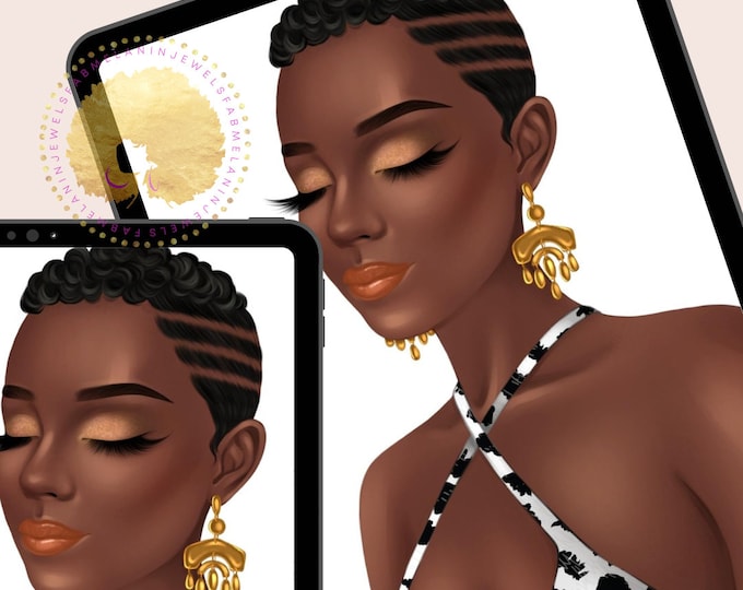Diva 48 | Diva Head Canvas | Diva Head Wreath | Black Woman Art Print ...