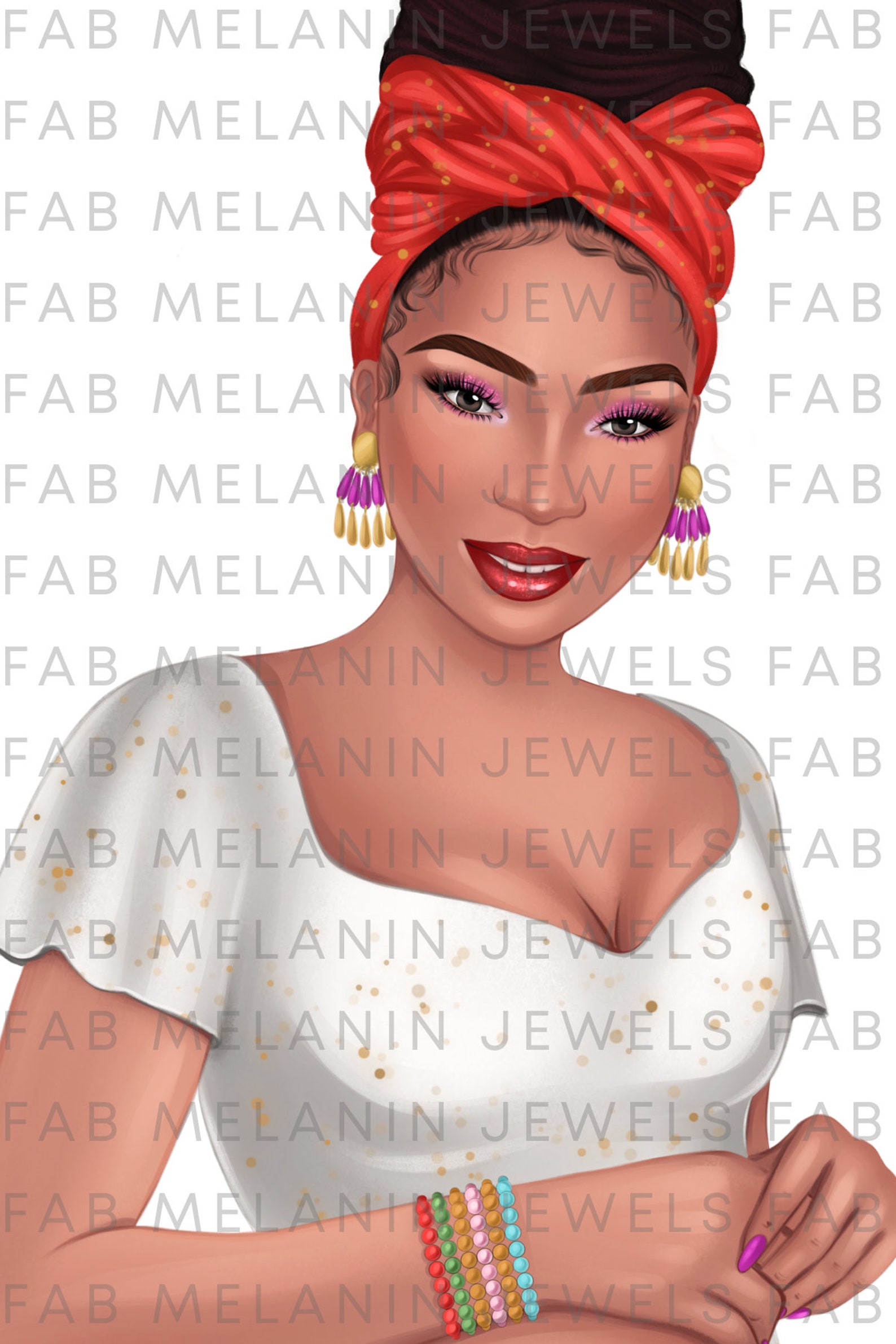 Diva Bundle 3 | Diva Head Canvas | Diva Head Wreath | Black Woman Art ...