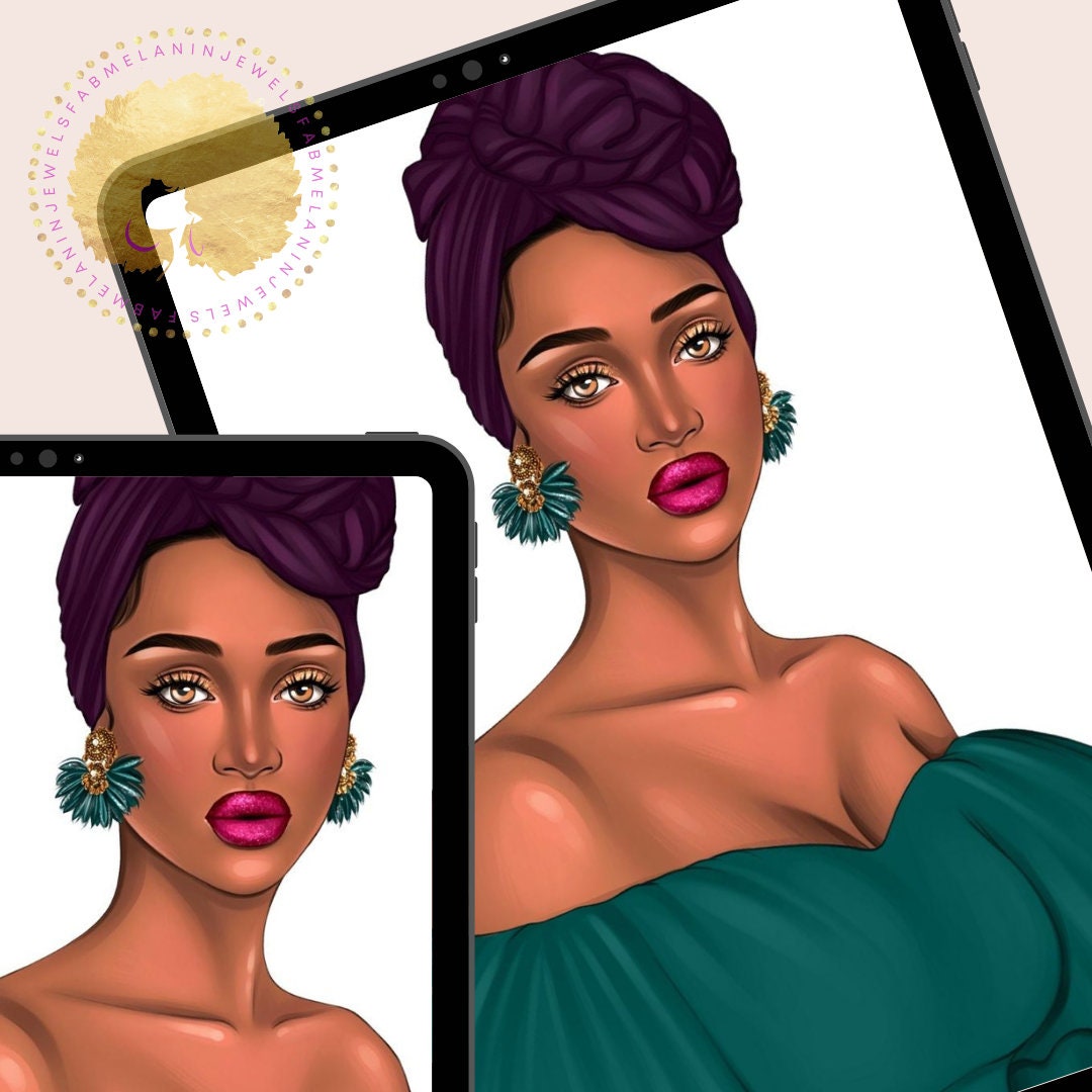 Diva 23 | Diva Head Canvas | Diva Head Wreath | Black Woman Art Print ...