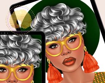 Diva 90 | Diva Head Canvas | Diva Head Wreath | Black Woman Art Print ...