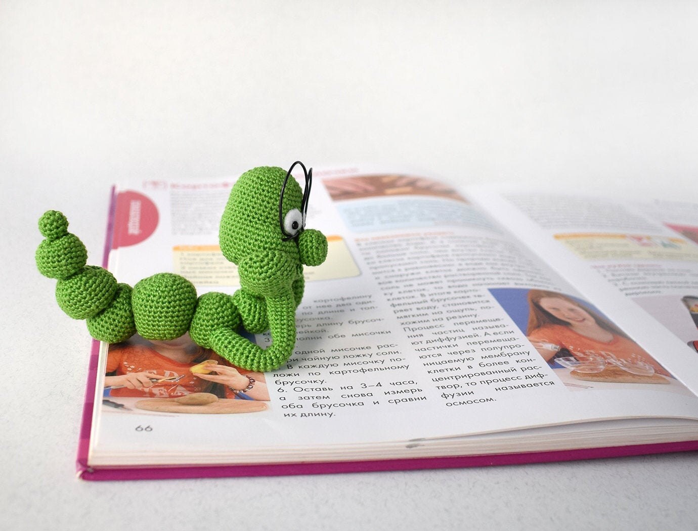 Bookworm With Glasses Small Cute Small Insect Caterpillar Garden ...