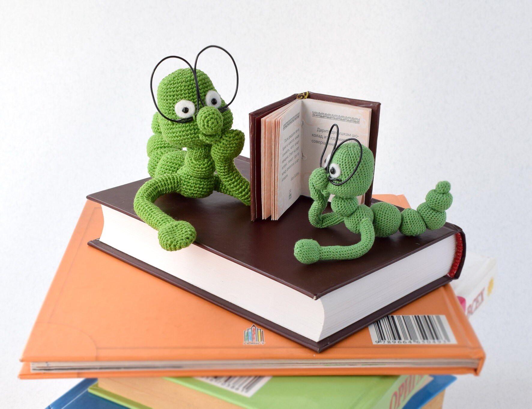 Bookworm With Glasses Small Cute Small Insect Caterpillar | Etsy