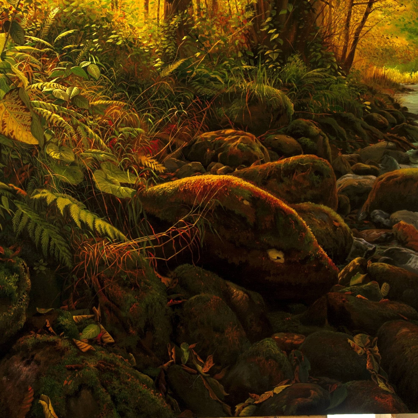 Autumn Landscape Painting Hyperrealism - Etsy