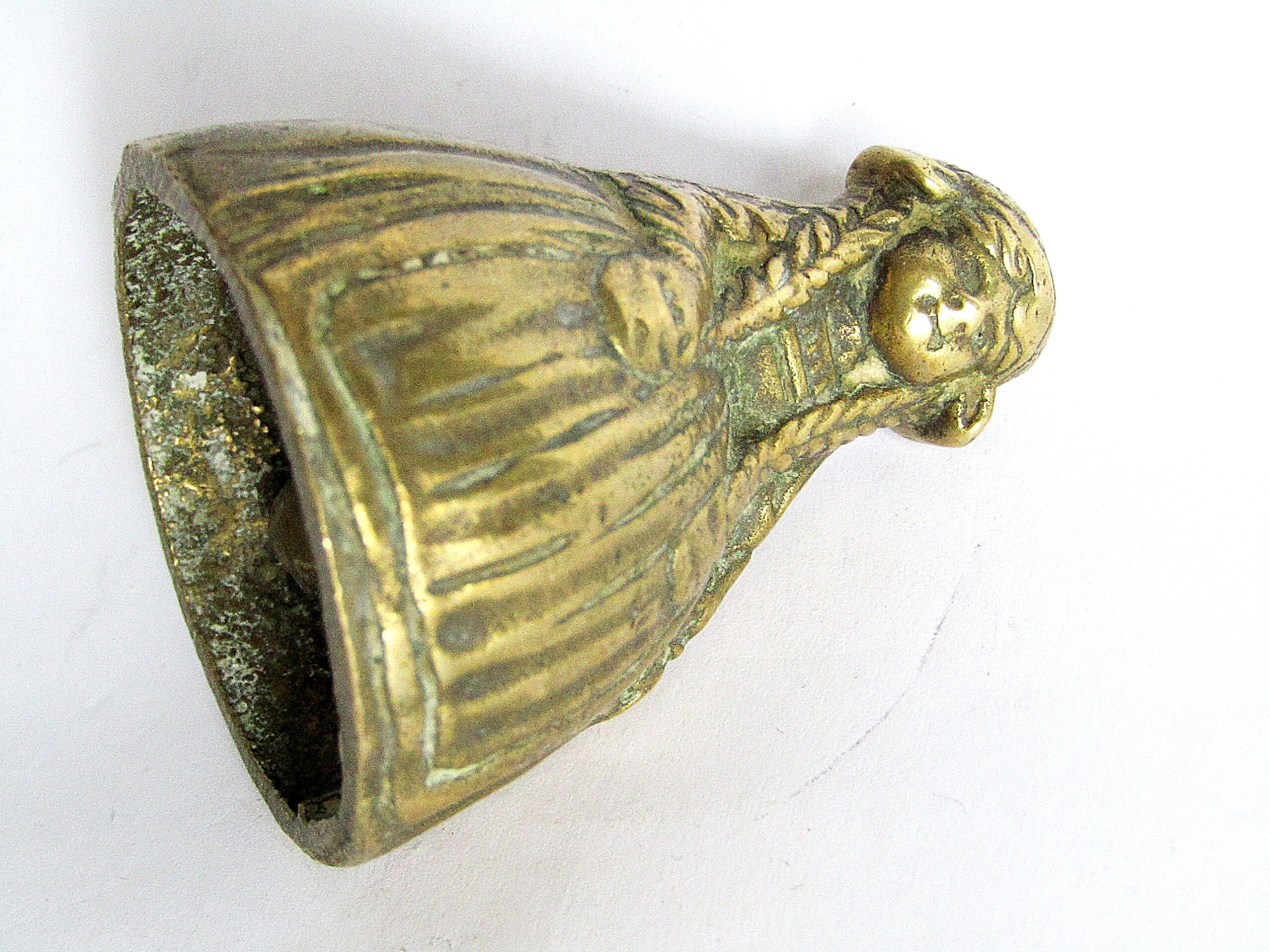 Cute Vintage Small Brass Lady Bell Mid Century English Bell | Etsy