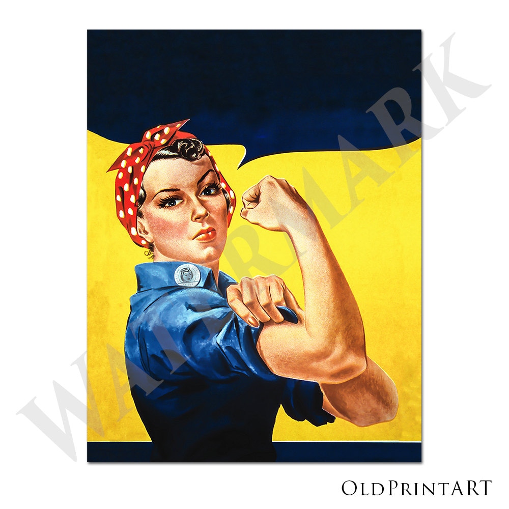 We Can Do It Rosie the Riveter Vintage War Poster ALSO - Etsy