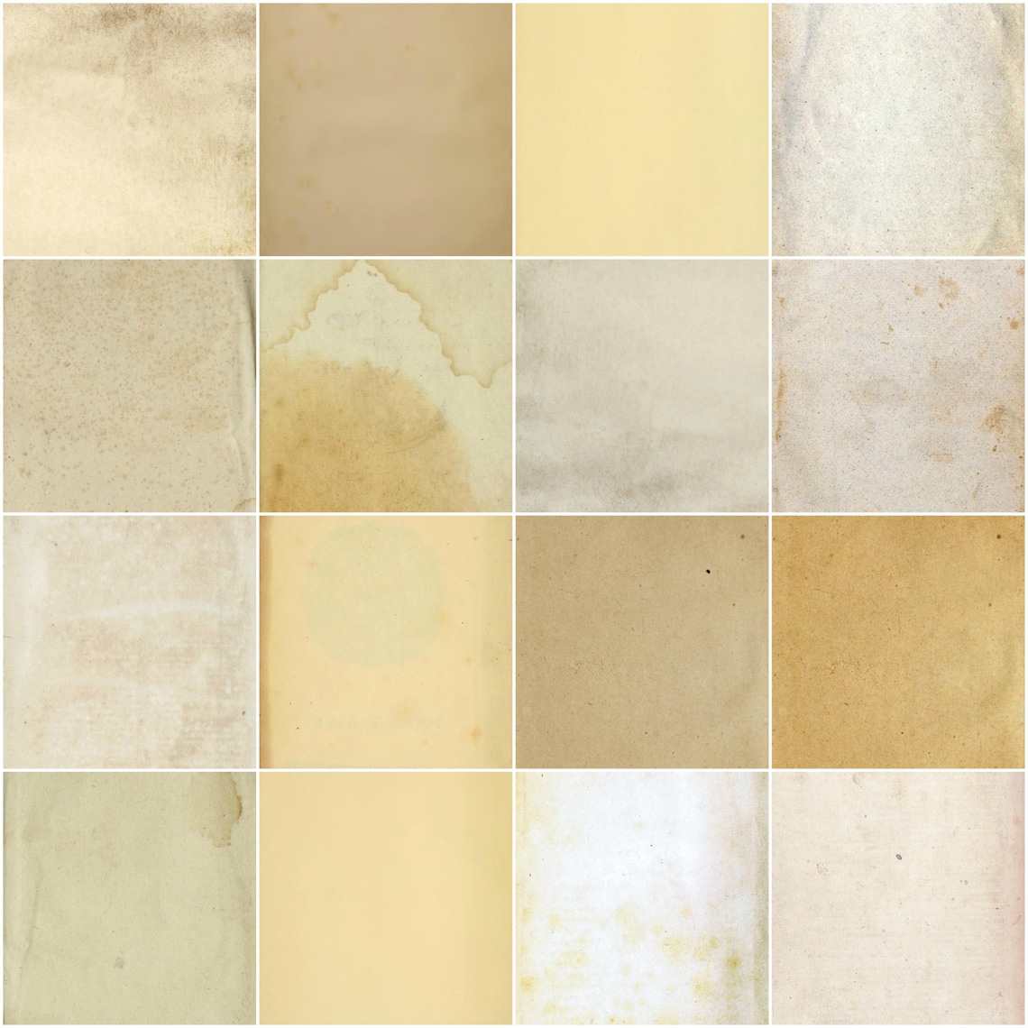 50 Different Textures and Blank Pages From Old Books for Your | Etsy