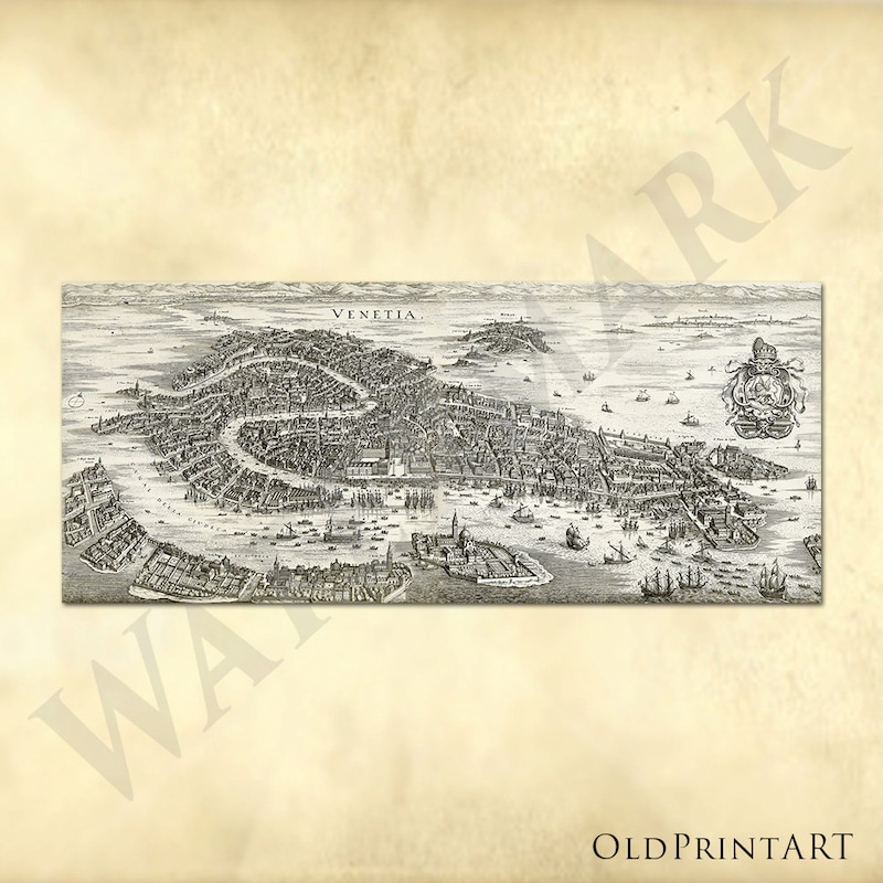 Printable Map of Venice - Etsy