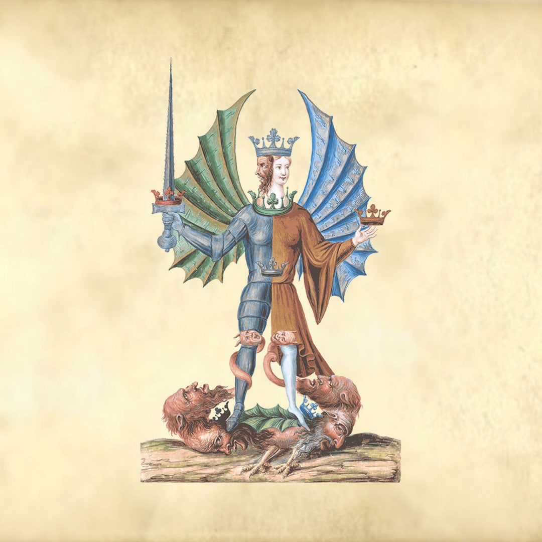 The King and Queen From the Old Alchemy Book "livre De La Tres Sainte ...