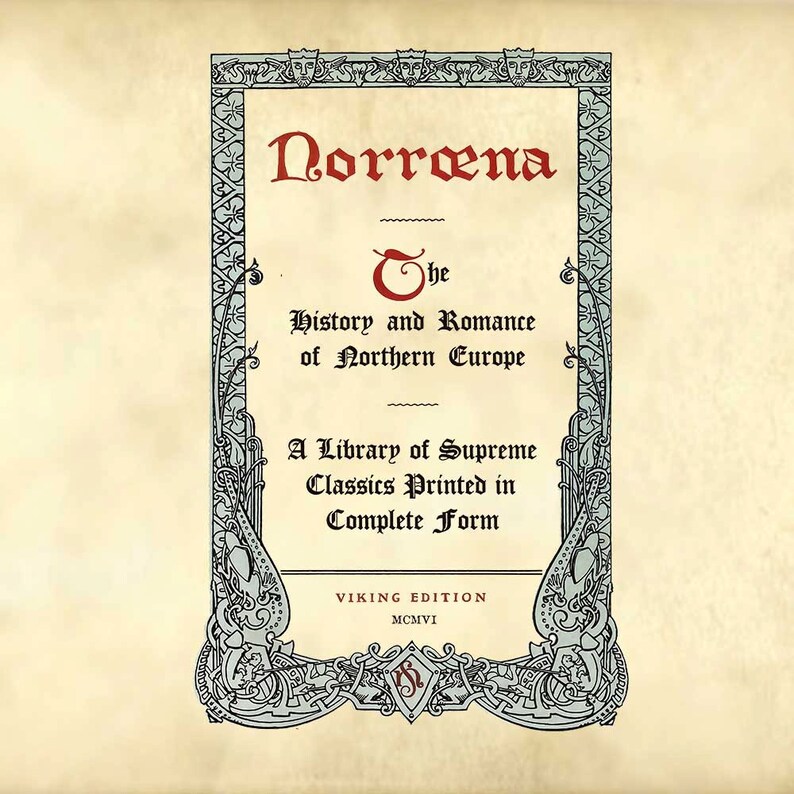 Nordic Ornamental Frame 'norræna Viking Edition' With - Etsy