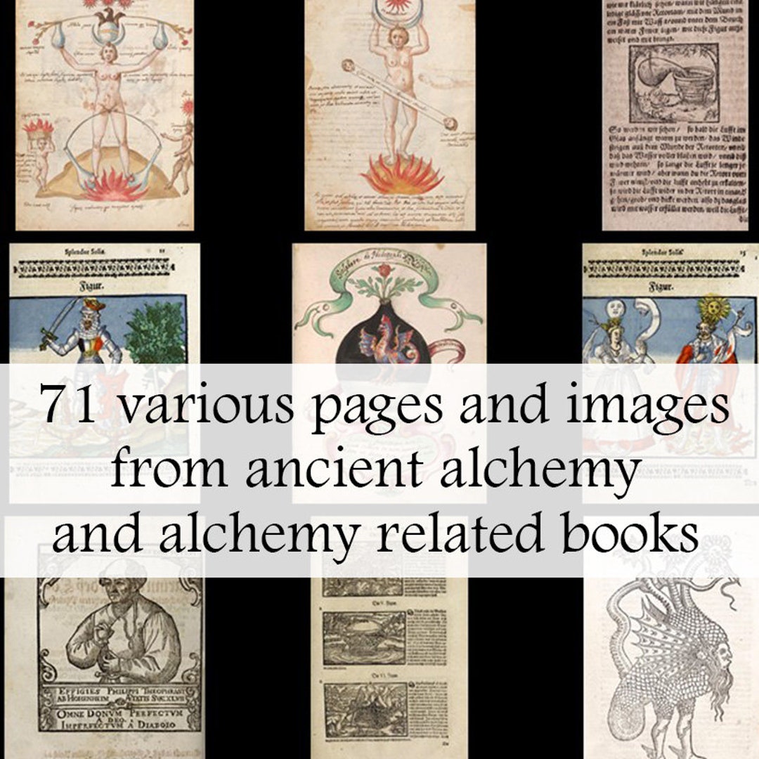 71 Various Pages and Images From Ancient Alchemy and Alchemy Related ...