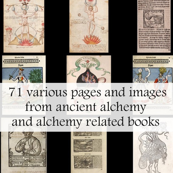 71 Various Pages and Images From Ancient Alchemy and Alchemy - Etsy