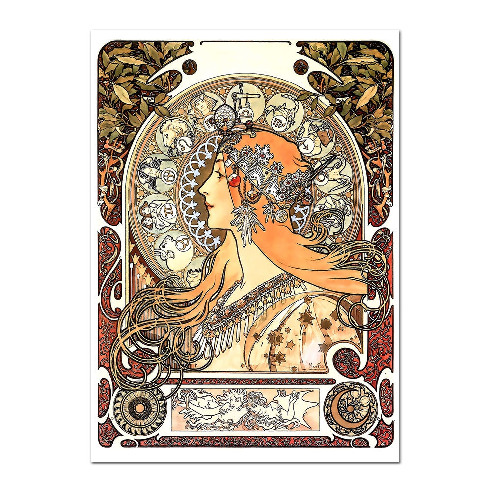 Alphonse mucha zodiac print 60 photos - Astrologytoyou.com