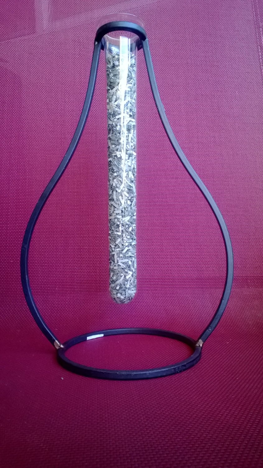 Unique Wine Bottle Shadow With Tube Filled Shredded Money. Recycled ...