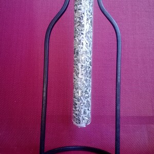 Unique Wine Bottle Shadow With Tube Filled Shredded Money. Recycled ...