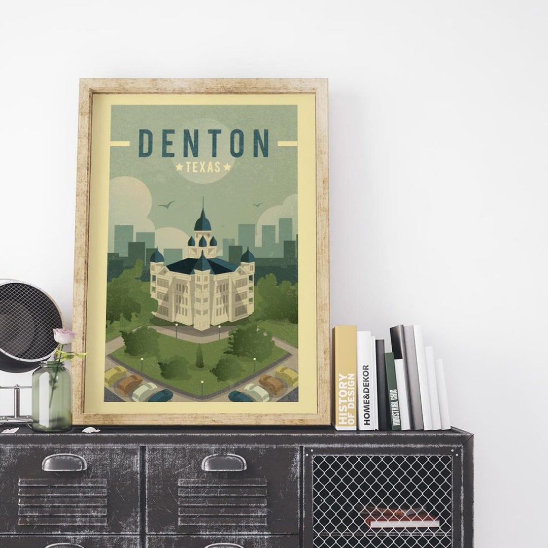 Denton Courthouse Print - Etsy