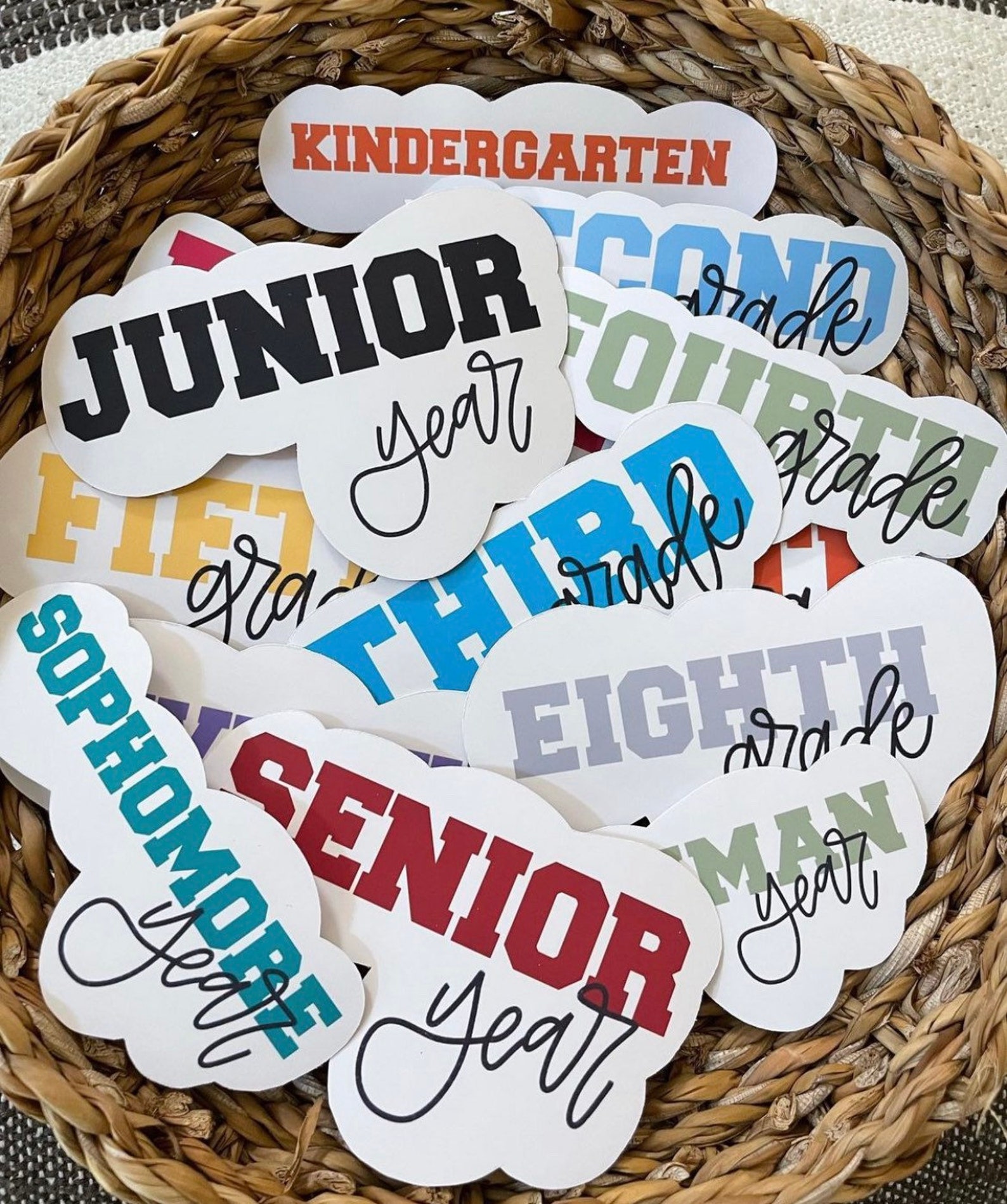 SCHOOL Years Sticker Pack - Etsy