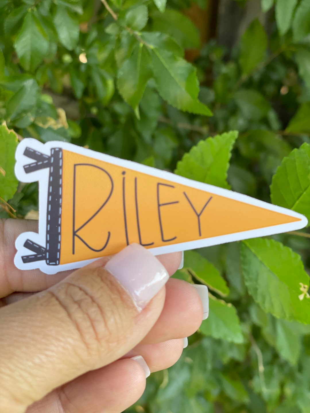 College Name Banner Sticker - Etsy