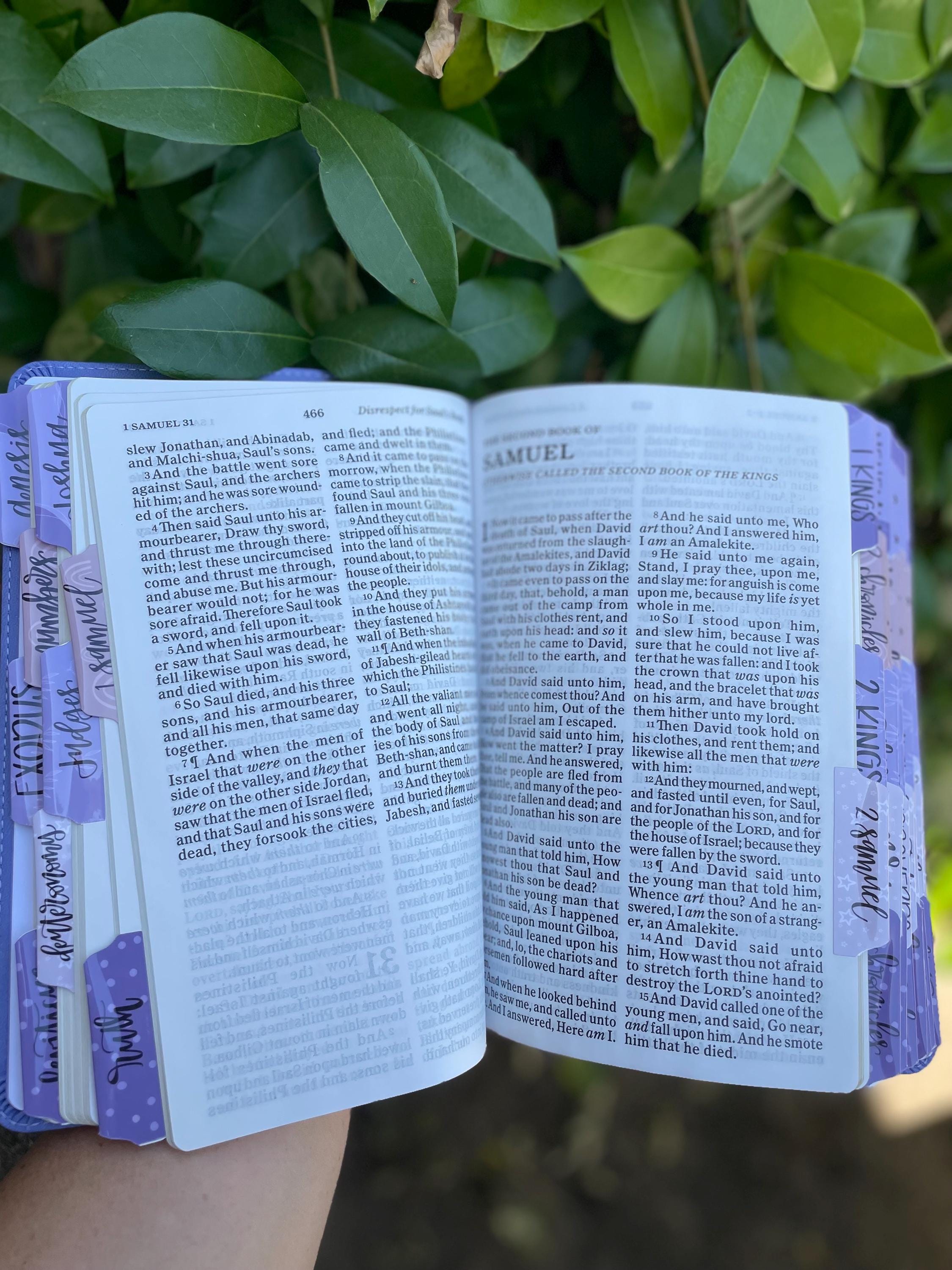 Personalized KJV Bible: Large Print, Hand-lettered Tabs - Etsy