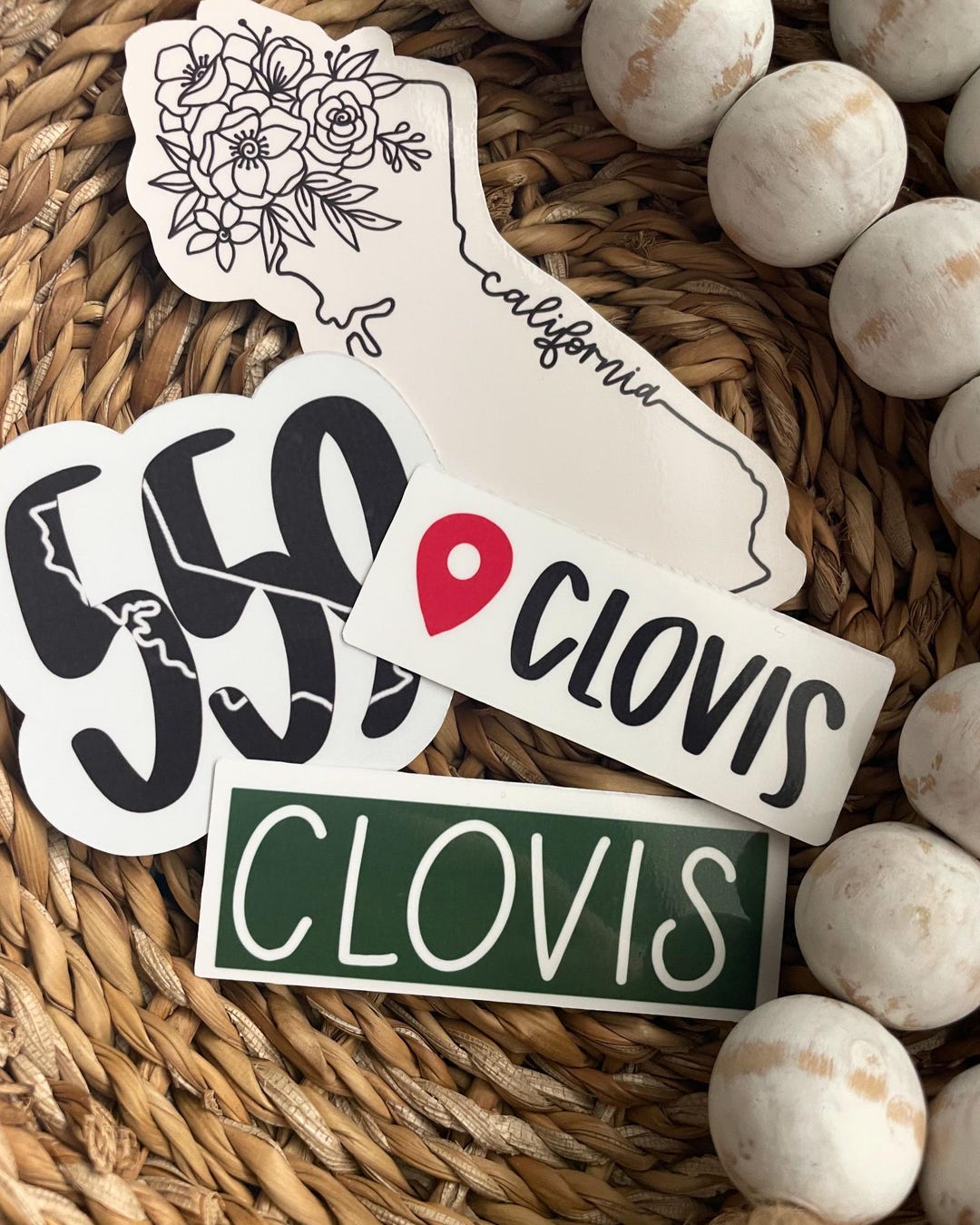 Clovis Sticker Pack , Area Code Sticker - Etsy