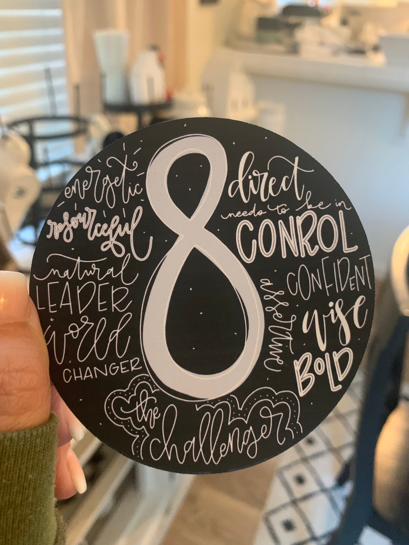 Enneagram Type 8 Sticker Type 8 sticker set | Etsy