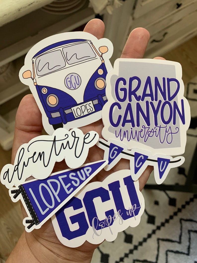 Grand Canyon University Large Sticker Pack, GCU Stickers - Etsy