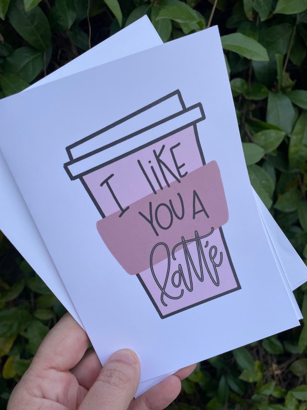 Like You a Latte Greeting Card, Valentines Day Card, Boyfriend Card - Etsy