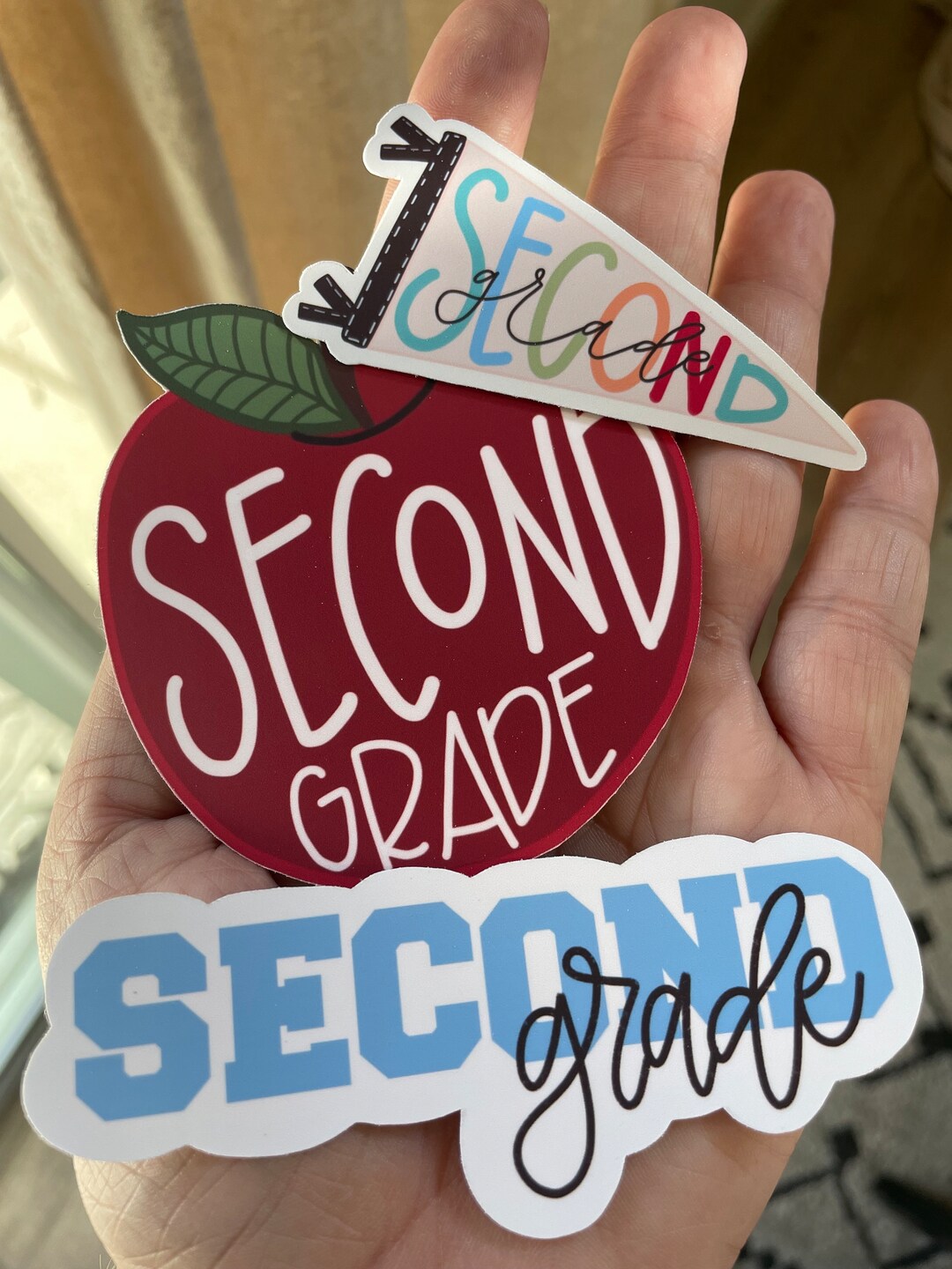 Teacher Grade Sticker Pack, Second Grade Pack - Etsy