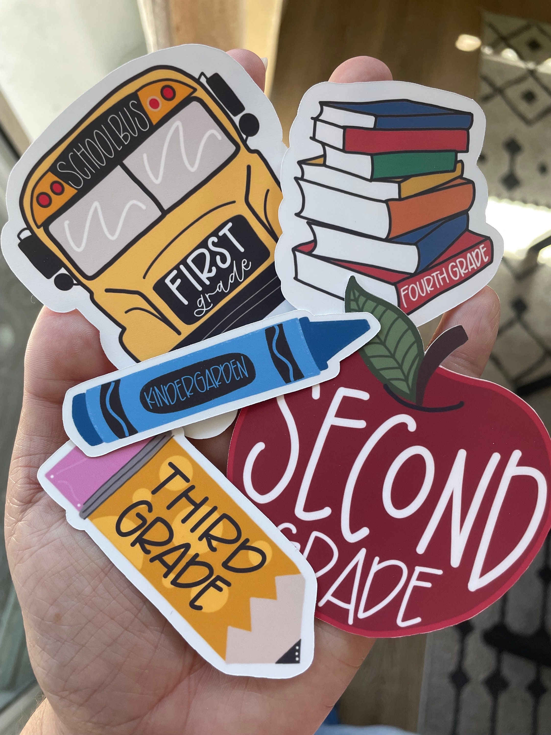 School Sticker Pack, Elementary School Sticker Pack - Etsy