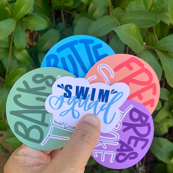 Swim Stickers - Etsy